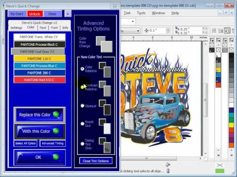 Quick Change - CorelDRAW Users! Quickly change your Colors, Text and ...