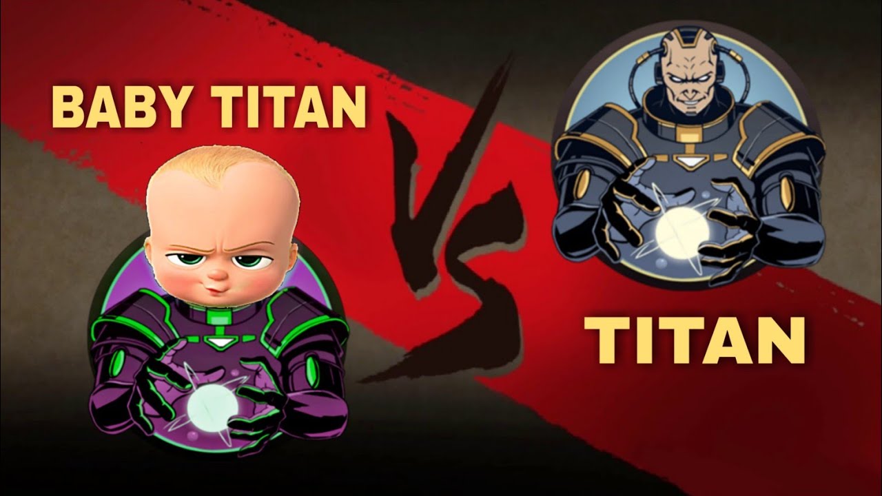 Shadow Fight 2 Titan vs Baby Titan - YouTube
