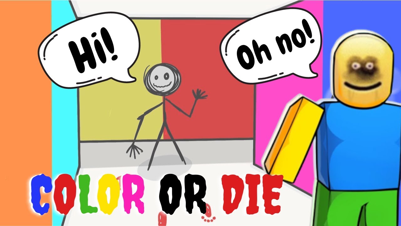 ROBLOX | SURVIVING COLOR OR DIE | HIDE AND SEEK - COLOR, TOOLS AND ...