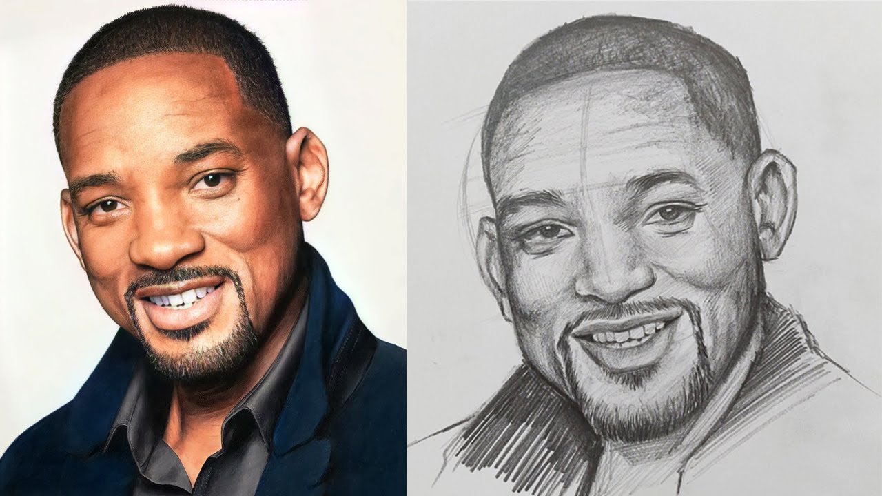 How to Draw Will Smith's Portrait: A Step-by-Step Guide Using the ...