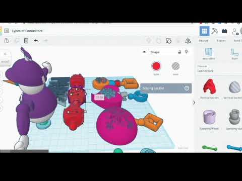 Tinkercad Library Connectors - YouTube