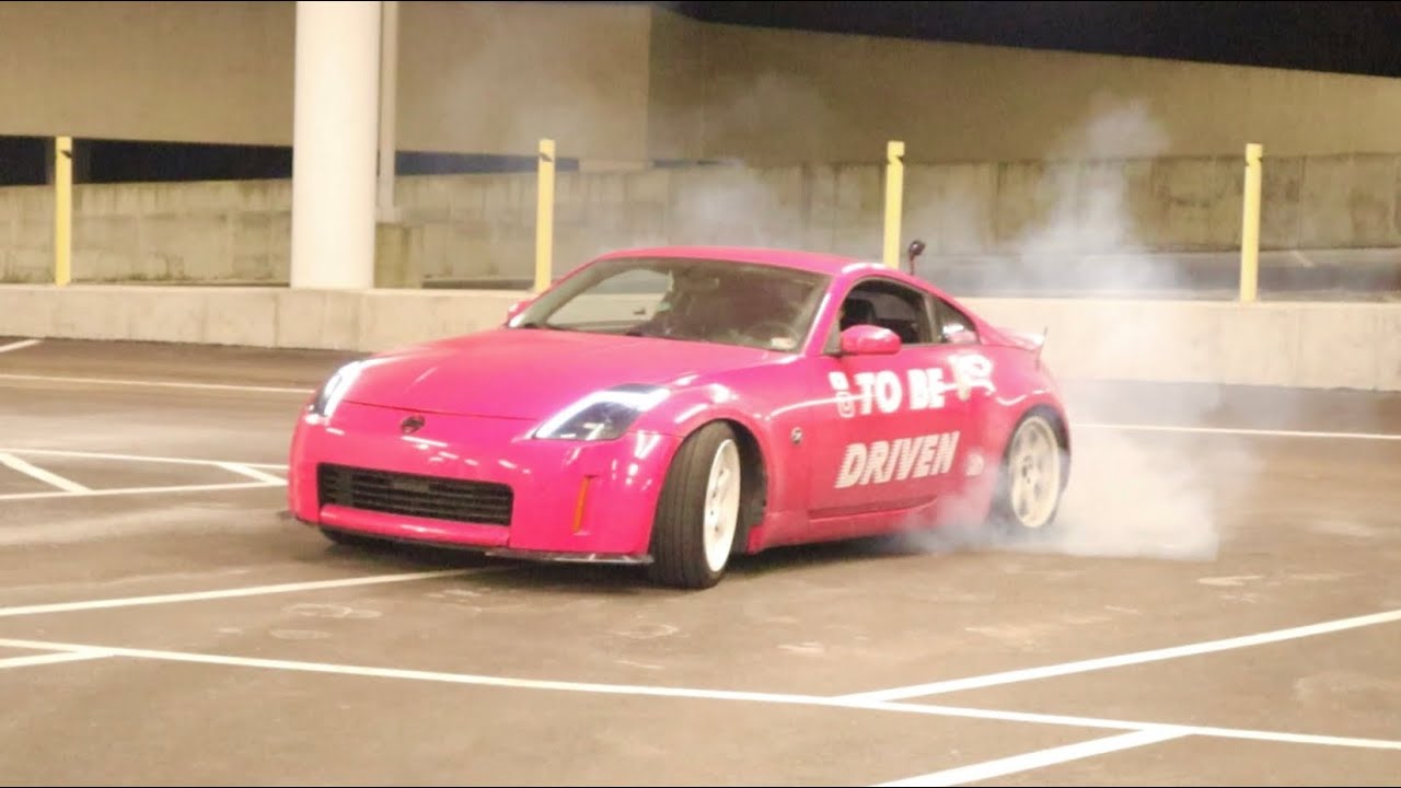 Finally Drifting My 350z.. Almost Crashed - YouTube