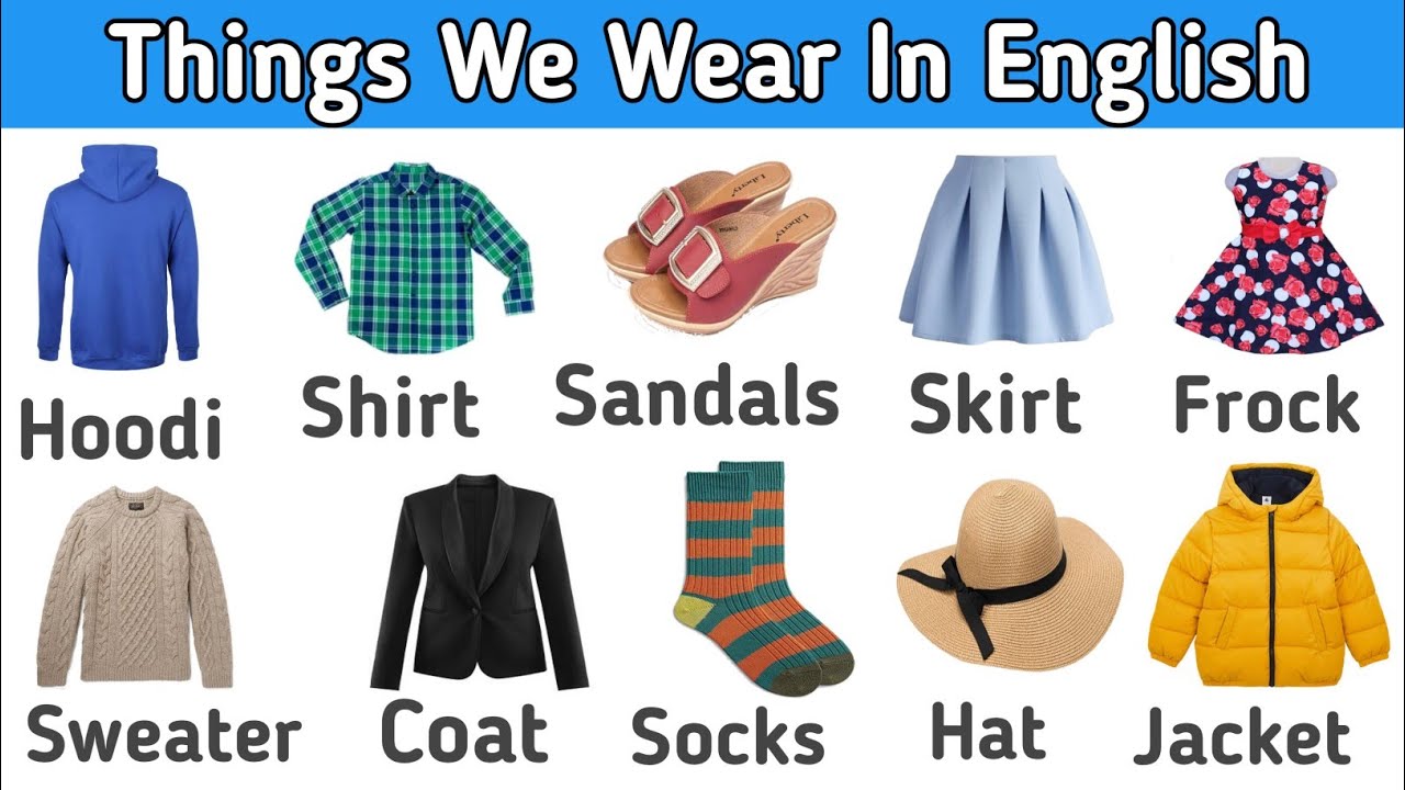 Things We Wear in English | Learn things we Wear | Cambo Classes - YouTube