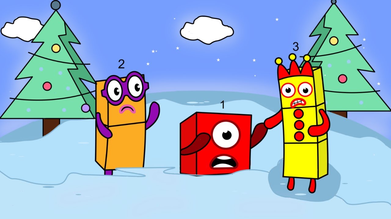 Stuck in the Snow - NumberBlocks Coloring / NEW COLOR PAGE - YouTube