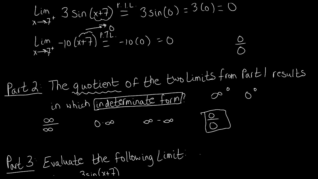 Section 4.8 L'Hôpital's Rule Problem 1b - YouTube