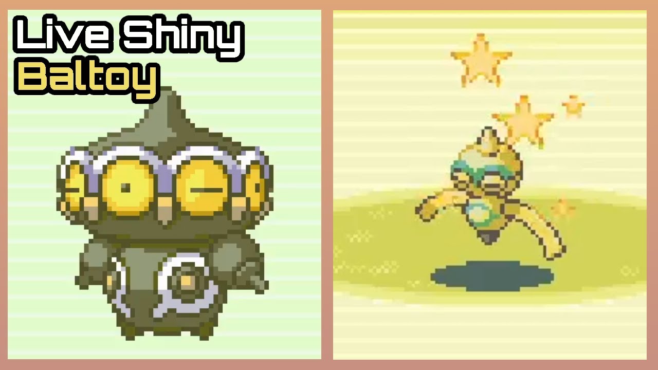 LIVE Shiny Baltoy in Sapphire After Only 664 REs! +Evolution - YouTube