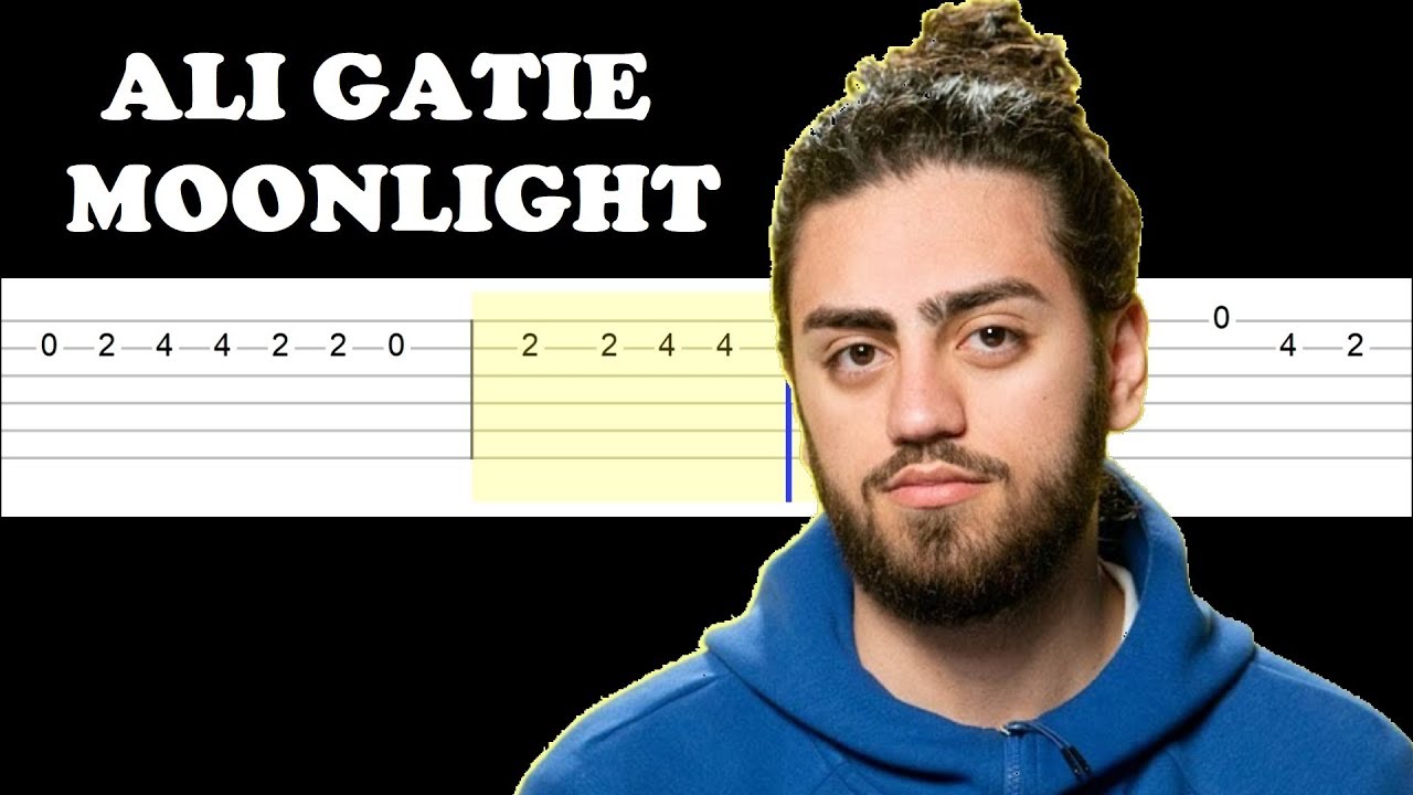 Ali Gatie - Moonlight (Easy Guitar Tabs Tutorial) - YouTube