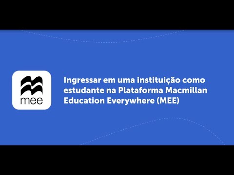 Ingressar em uma instituição como aluno na Macmillan Education ...