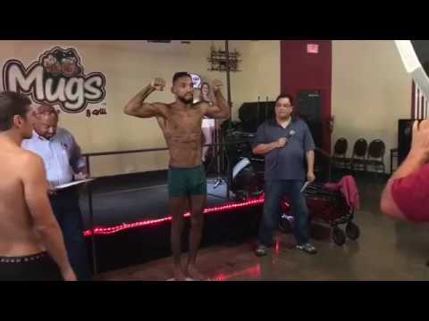 WEIGH IN BATTLEGROUND MMA 170lbs Philip Fresh Prince Rowe FACEOFF - YouTube