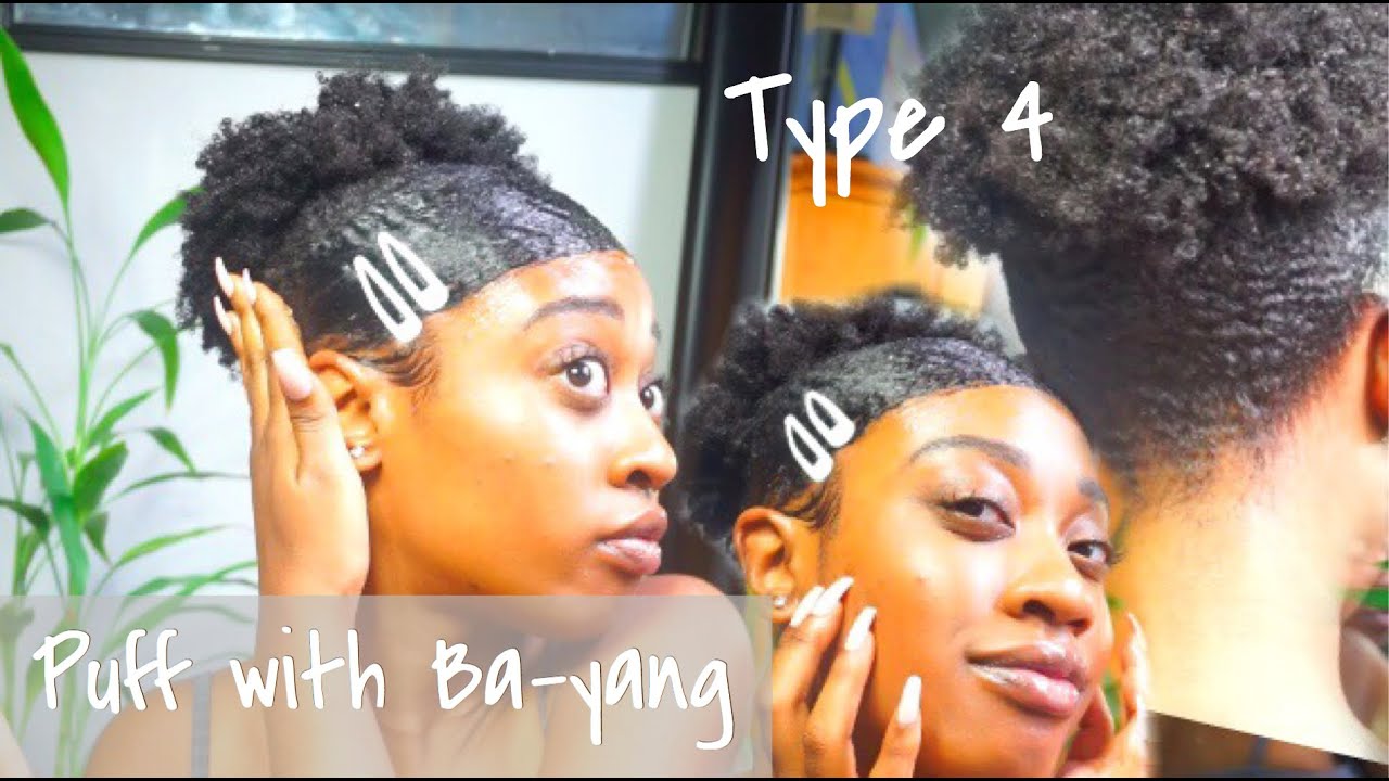 High Puff with swoop Bang on // Type 4 hair - YouTube