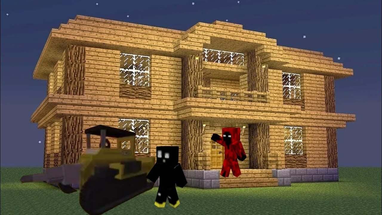 Побег на буре от злых родителей в майнкрафт - YouTube