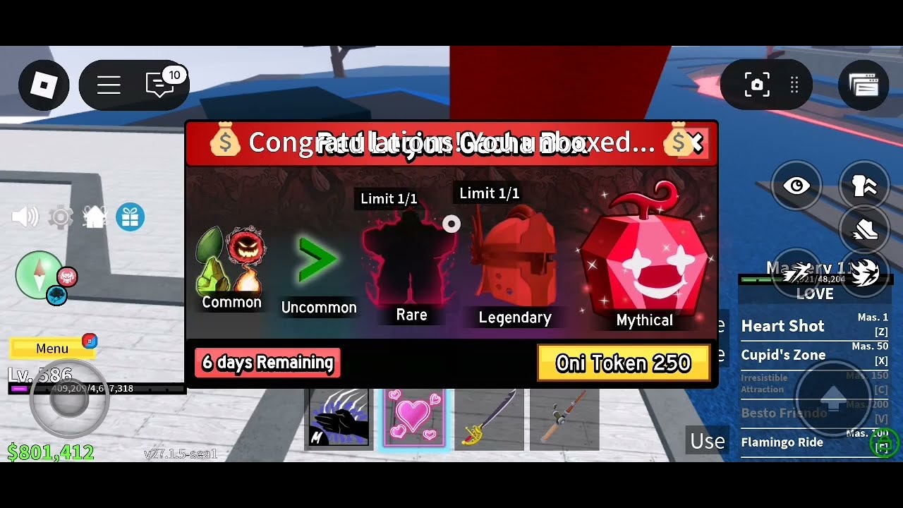 Rolling in oni realm (blox fruits) - YouTube