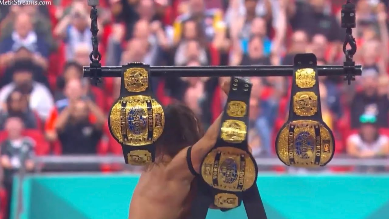 PAC Wins Trio's Championship Ladder Match AEW ALL IN 2024 - YouTube