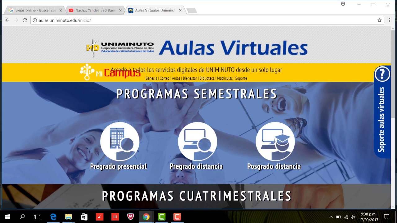 tutorial aula virtual uniminuto - YouTube