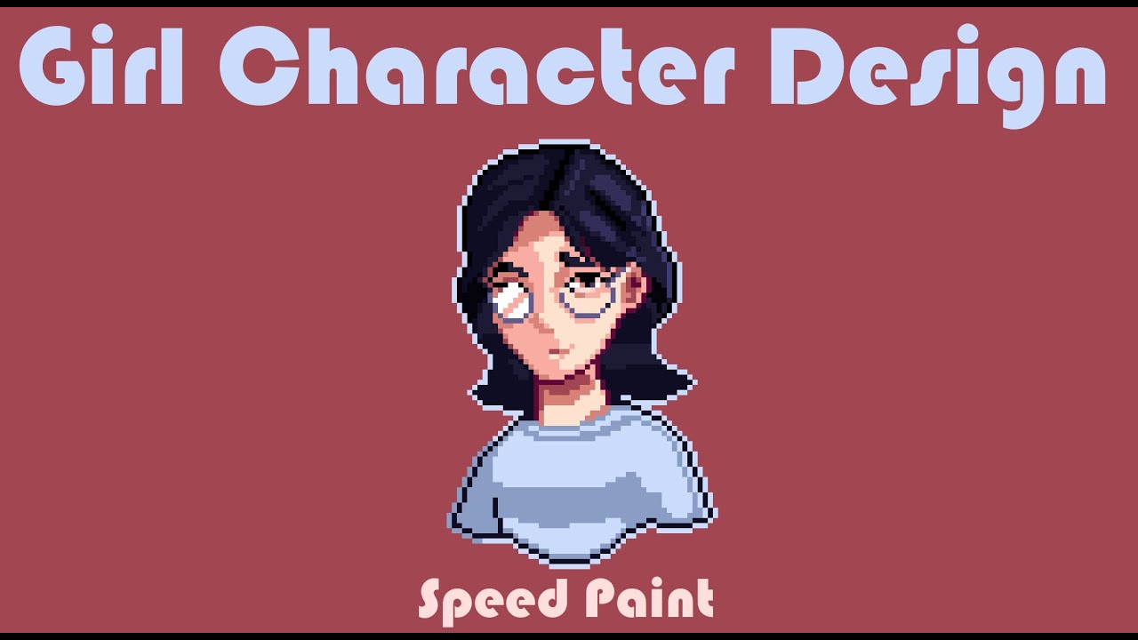 Pixel Art: Girl Character Design Speed Paint - YouTube