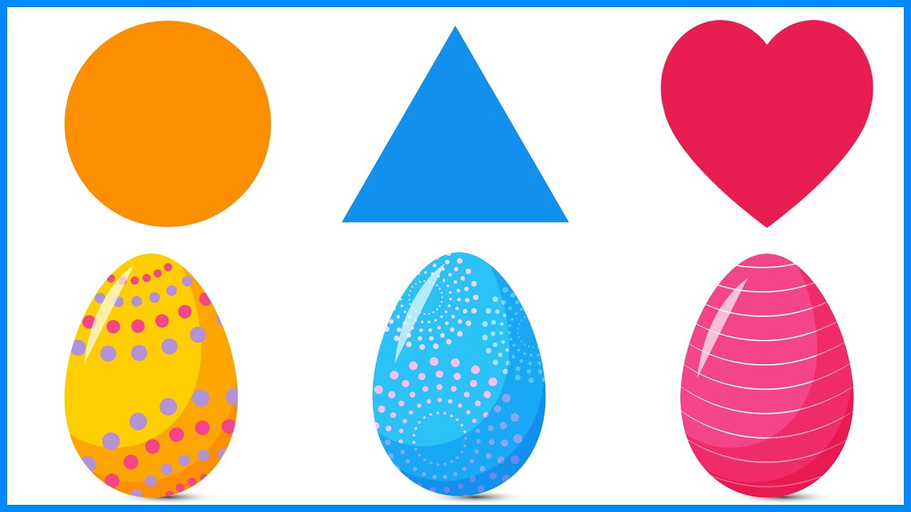Learn Shapes Names with Surprise Eggs - Circle Triangle Square ...