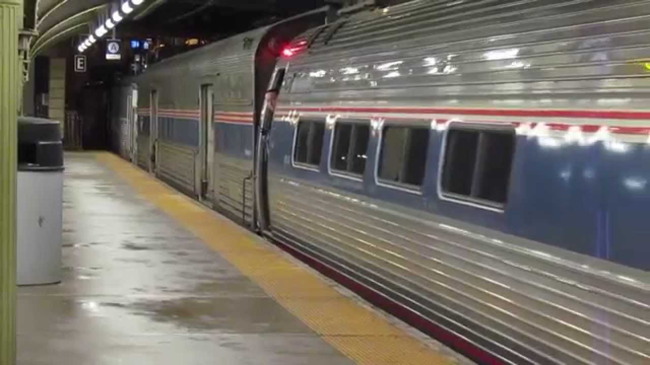 Amtrak Train 67 w/ Doubleheaded AEM-7s Departing Baltimore - YouTube