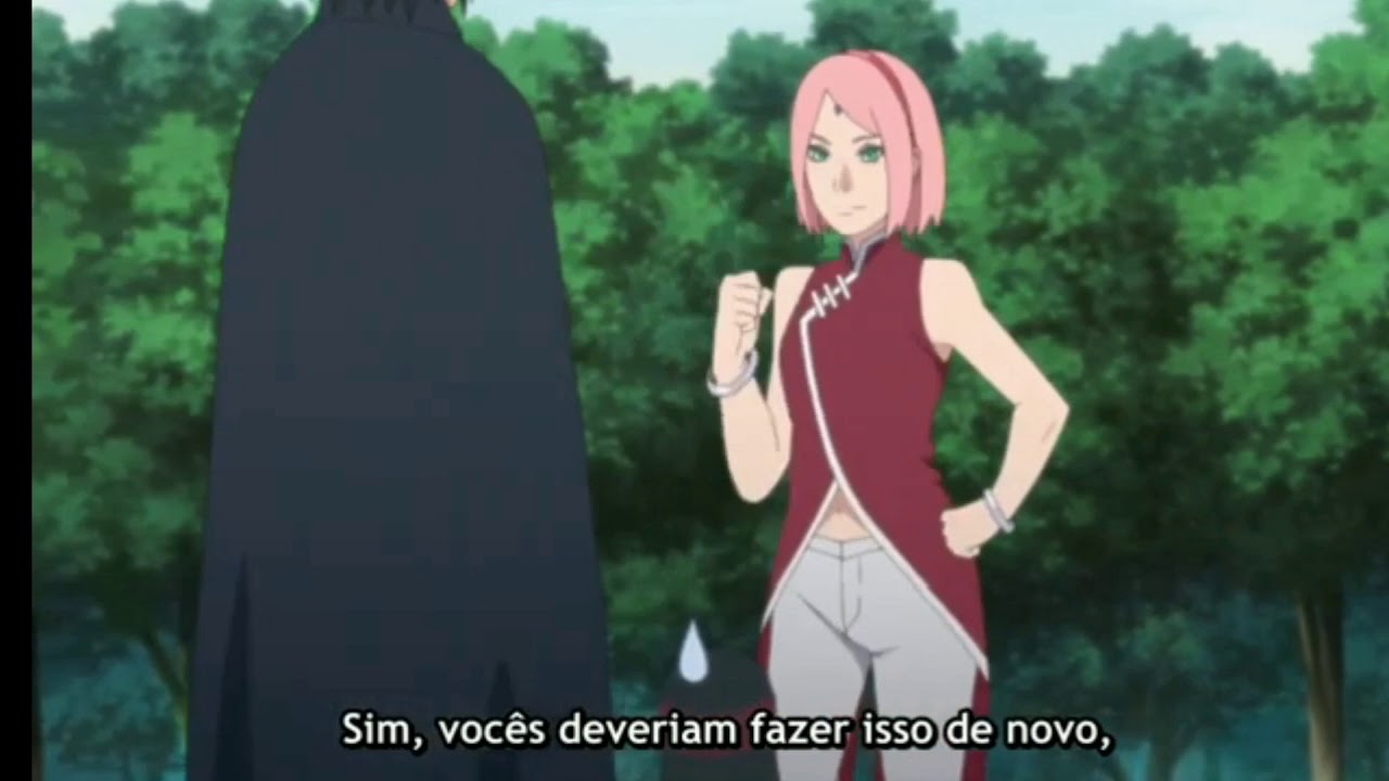 SAKURA TREINA CON SARADA O CONTROL DE CHAKRA - YouTube