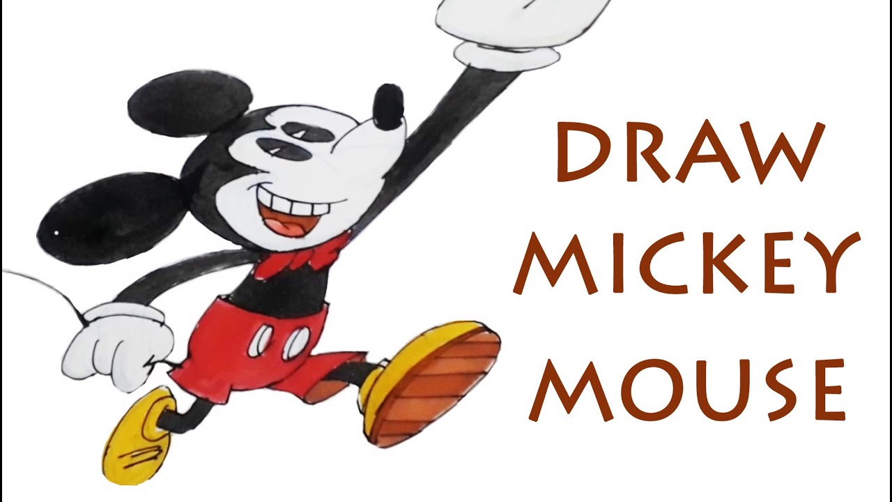 How To Draw Mickey Mouse Drawing and Coloring Step By Step @HAAS2010 ...