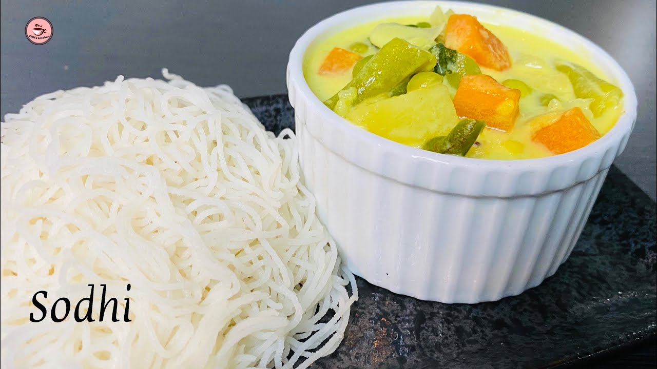Sodhi Recipe | Coconut Milk Sodhi | Mixed Vegetable Kurma For Idiyappam ...
