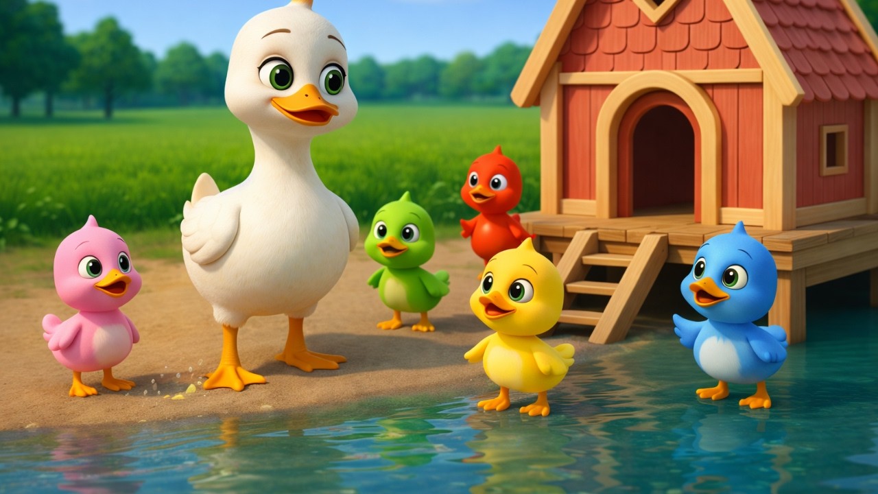 5 Little Ducks Went Out One Day 🦆🎵 | Nursery Rhymes & Baby Songs for ...