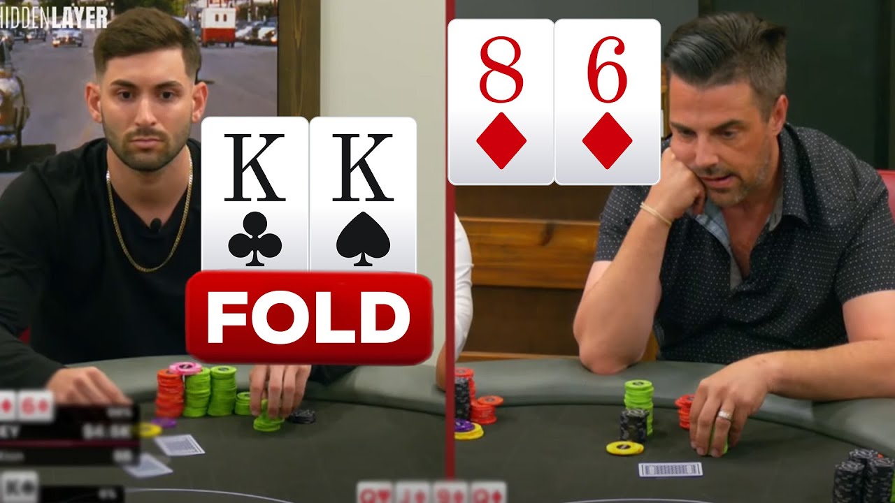5-Betting Kings, Then Folding to a Flush – A Desperate Fold! - YouTube