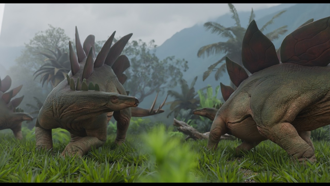 Stegosaurus - An animated recreation - YouTube