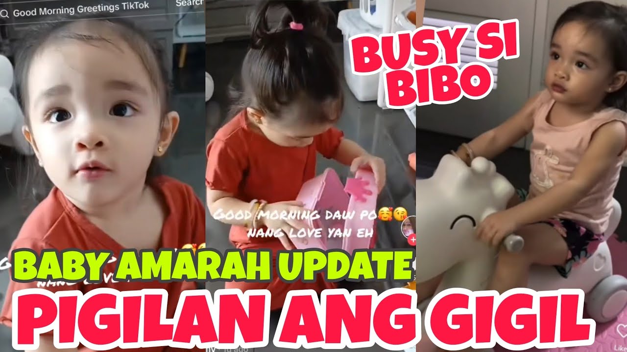 BABY AMARAH UPDATE | AY OH SUPER BIBO NA NAMAN SI ALENG MALIIT NATIN.. HEHE - YouTube