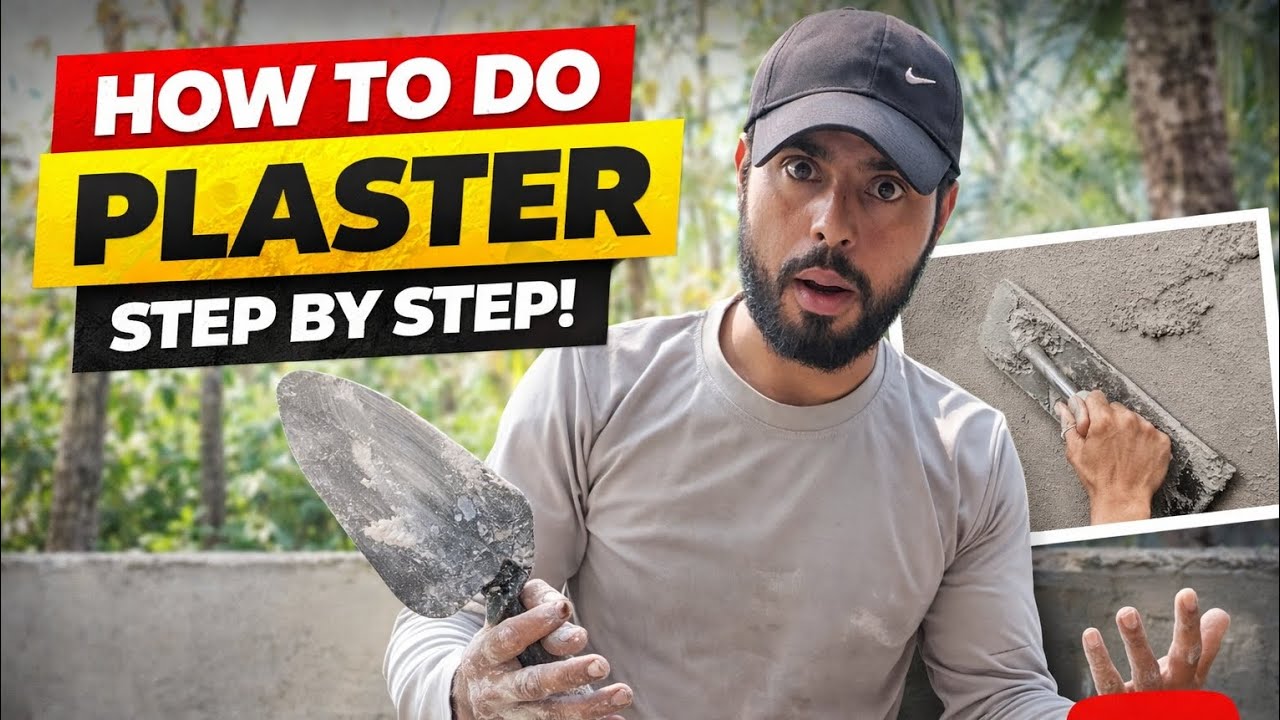 New Correct rules for plastering, plaster air notun desig. প্লাস্টার ...