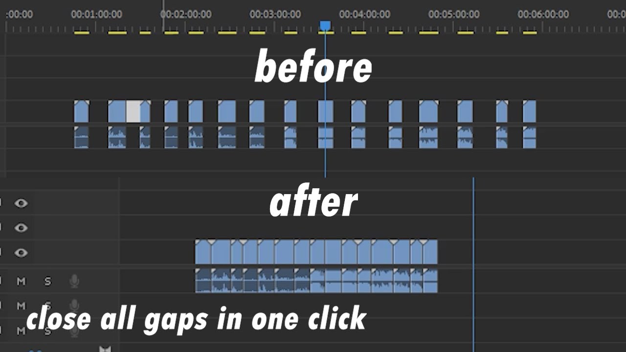 How to close all Gaps in One Click | New Update Premiere Pro 2020 - YouTube
