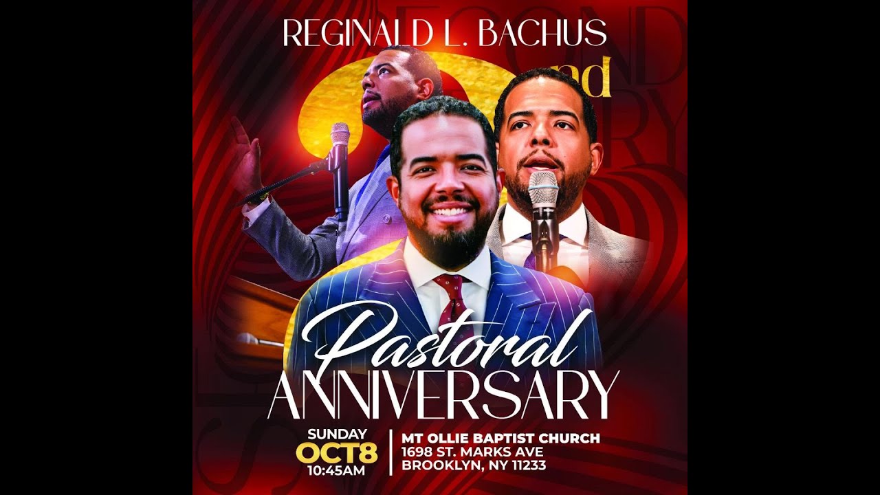 Reverend Reginald Lee Bachus 2nd Pastoral Anniversary - YouTube