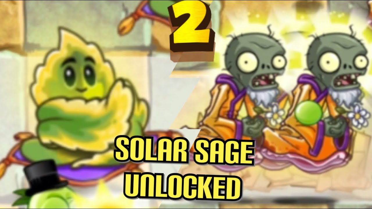 Plants Vs Zombies 2- Ep 2: Solar Sage Unlocked [NEWEST SUN PLANT] ☀️🌱 ...