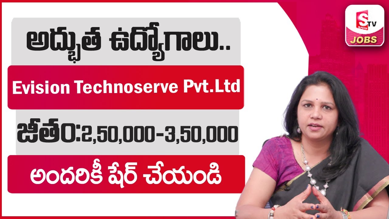 Evision Technoserve Pvt. Ltd Job Openings | Latest Job Updates ...