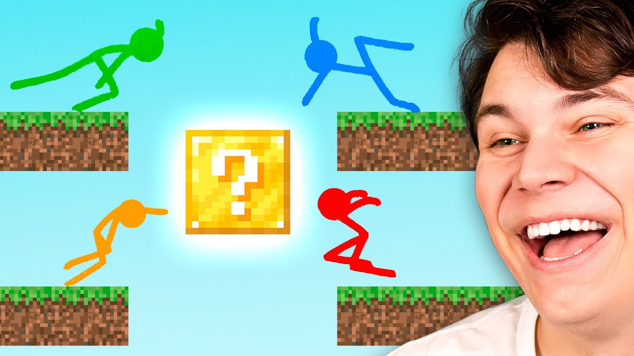 World's *BEST* LUCKY BLOCK Minecraft Stick Fight Animation! - YouTube