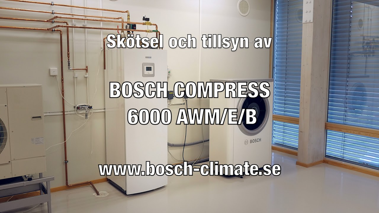 Bosch Compress 6000 AWM - skötsel innedel - YouTube