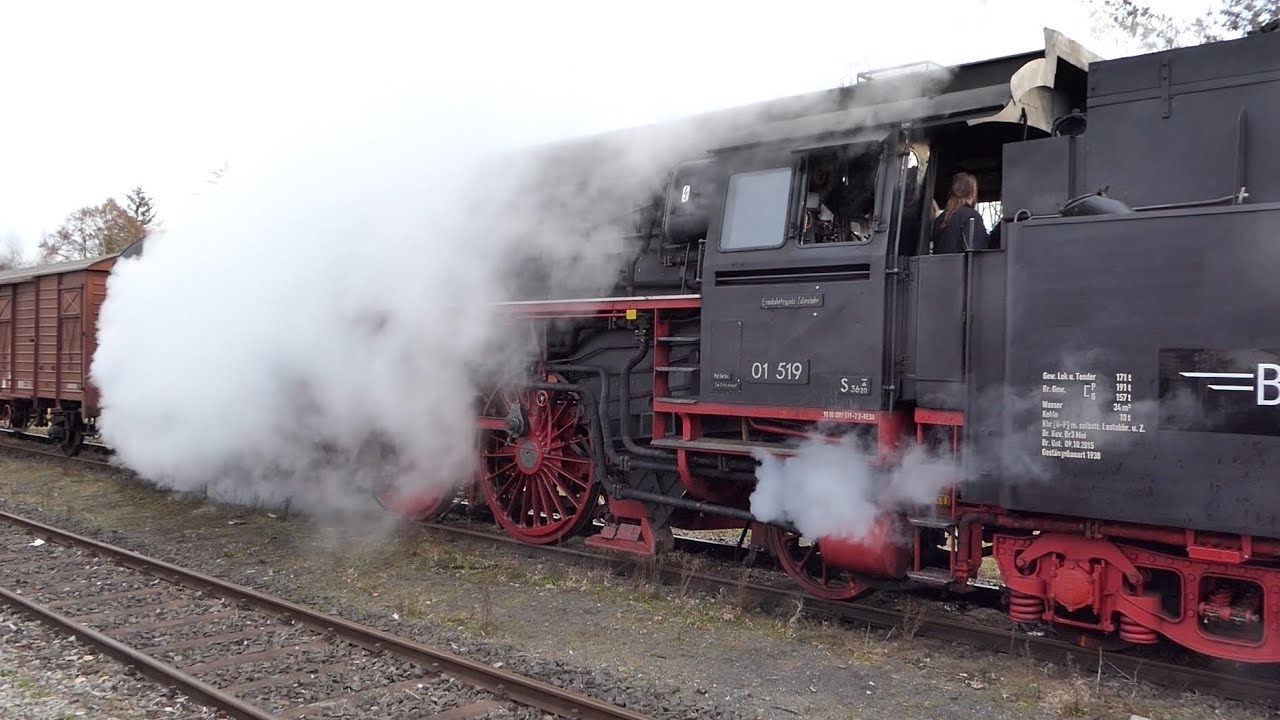 Winterdampf mit EFZ-Loks 01 519 und 52 7596 Eisenbahnfreunde ...