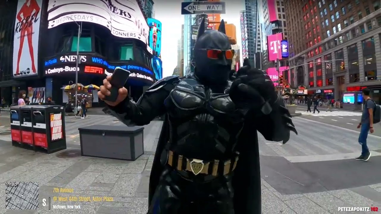 The Batman Times Square NYC - YouTube