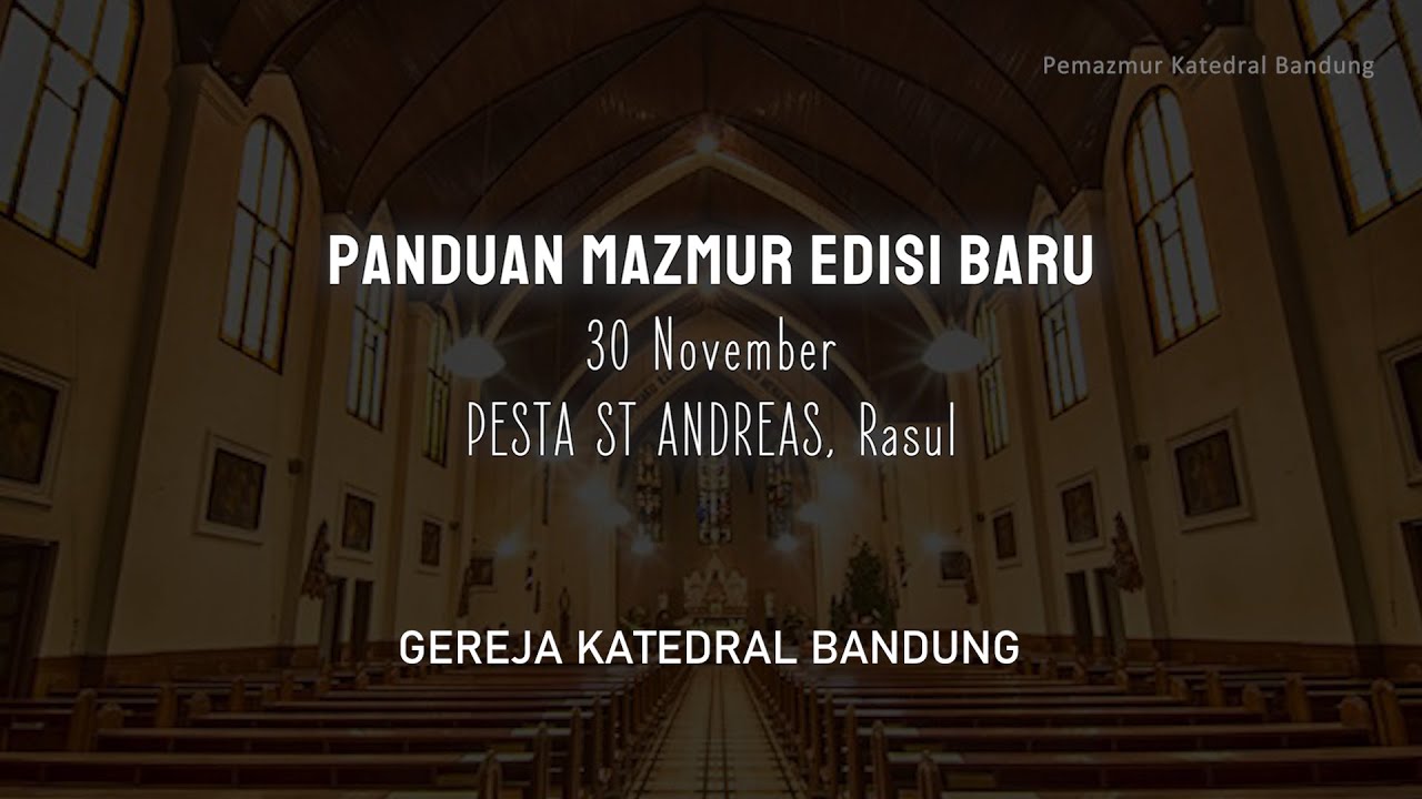 30 Nov Pesta St Andreas, Rasul/Panduan Mazmur Baru Terbitan Tahun 2020 ...