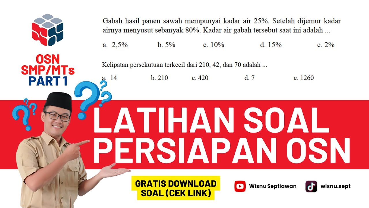 Latihan Soal OSN SMP 2025 Matematika Part 1 | Bukan Prediksi OSN SMP 2025 #OSN2025 - YouTube
