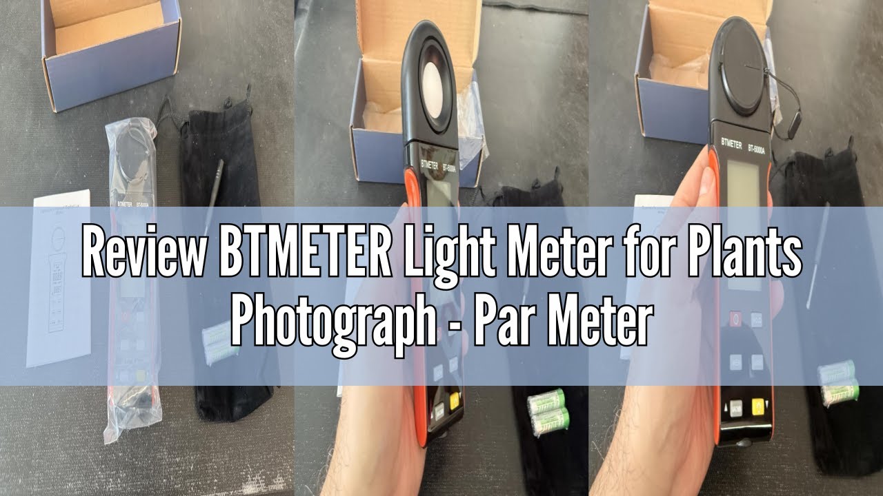 Review BTMETER Light Meter for Plants Photograph - Par Meter for LED ...