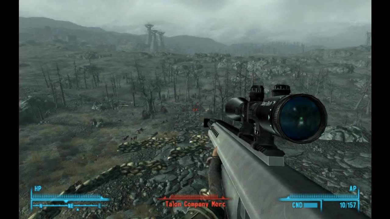 Fallout 3 - 40 Talon Mercs vs 20 Brotherhood Outcast - YouTube