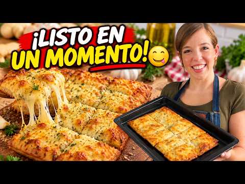 PAN DE AJO con QUESO: fácil, rápido y delicioso 🧄🧀