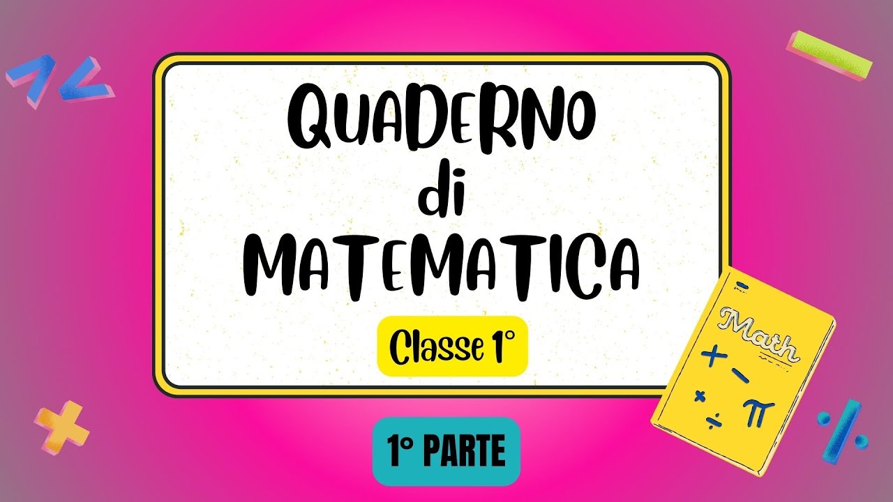 MATEMATICA CLASSE PRIMA - 1° PARTE: #quaderno per la #scuolaprimaria ...