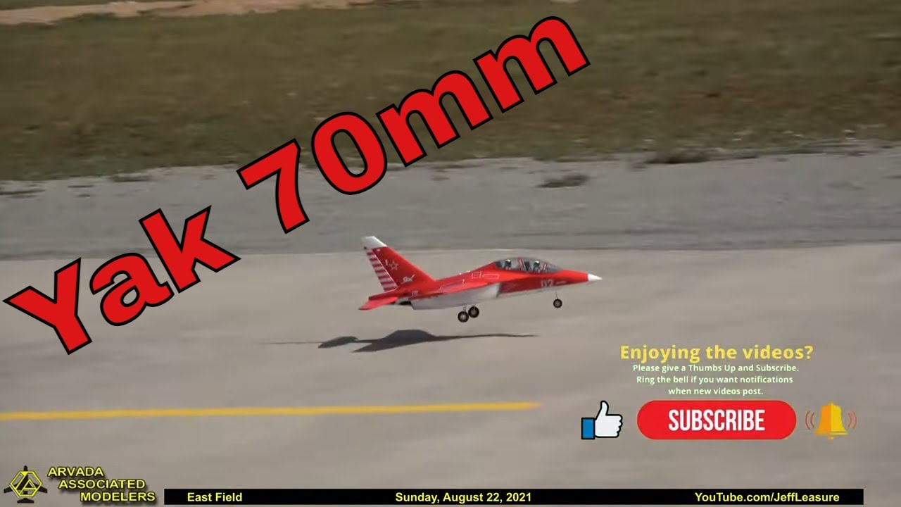 Eric Gropp Freewing Yak 130 70mm EDF Sunday, August 22, 2021 - YouTube