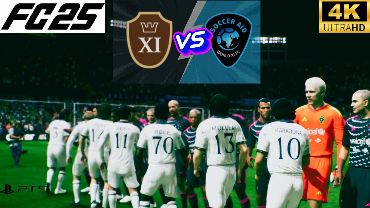 FC 25 - Classic XI vs Soccer AID World XI | 14th March 2025 | PS5™ [4K60] I Best Team Gameplay ...