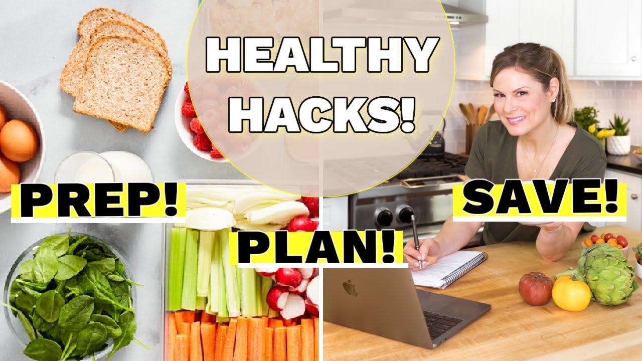 HEALTHY EATING HACKS that will save you time & money! - YouTube