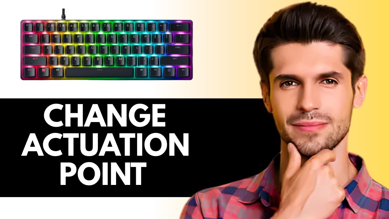 How To Change Razer Huntsman Mini Actuation Point - YouTube