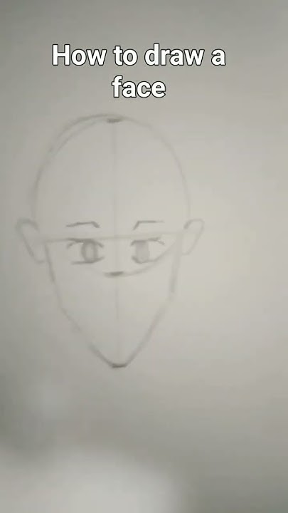 How to draw a face - YouTube