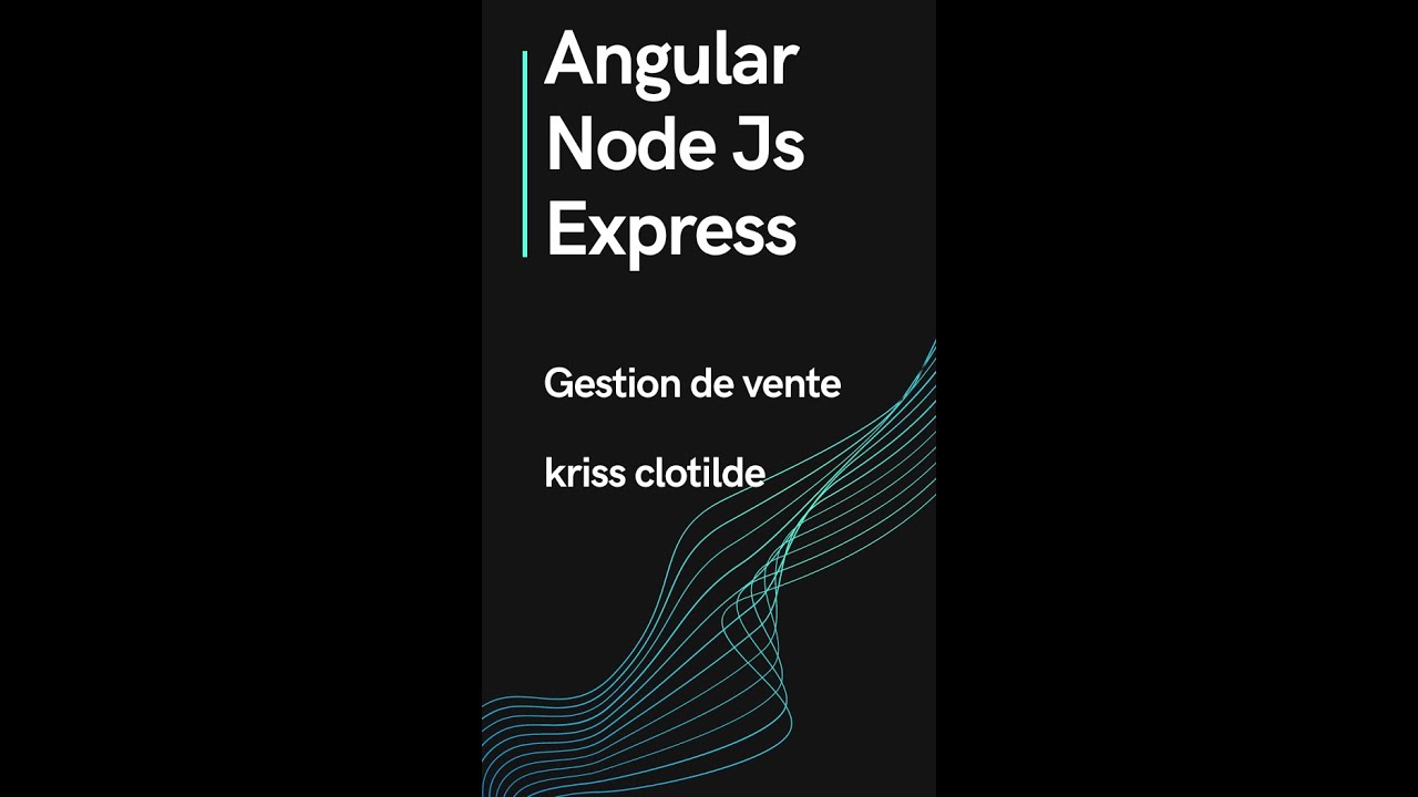 Gestion de vente et de produit Angular Node JS - YouTube