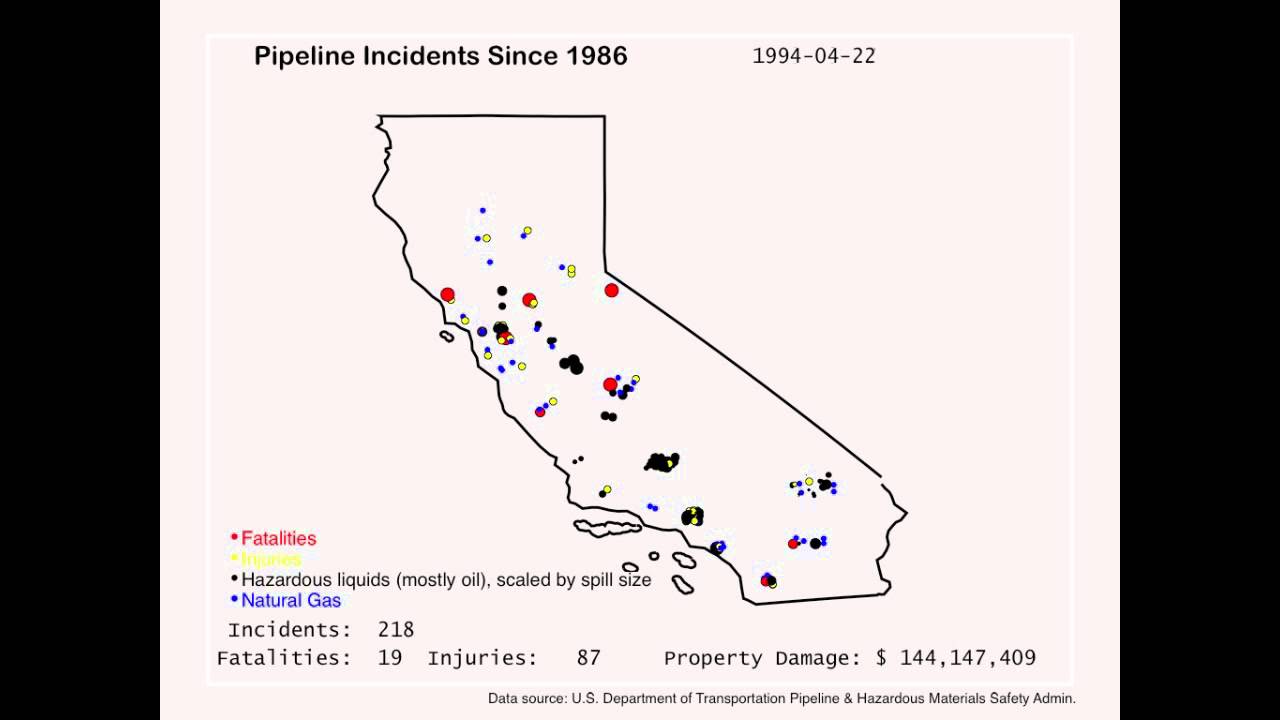 California Pipeline Map